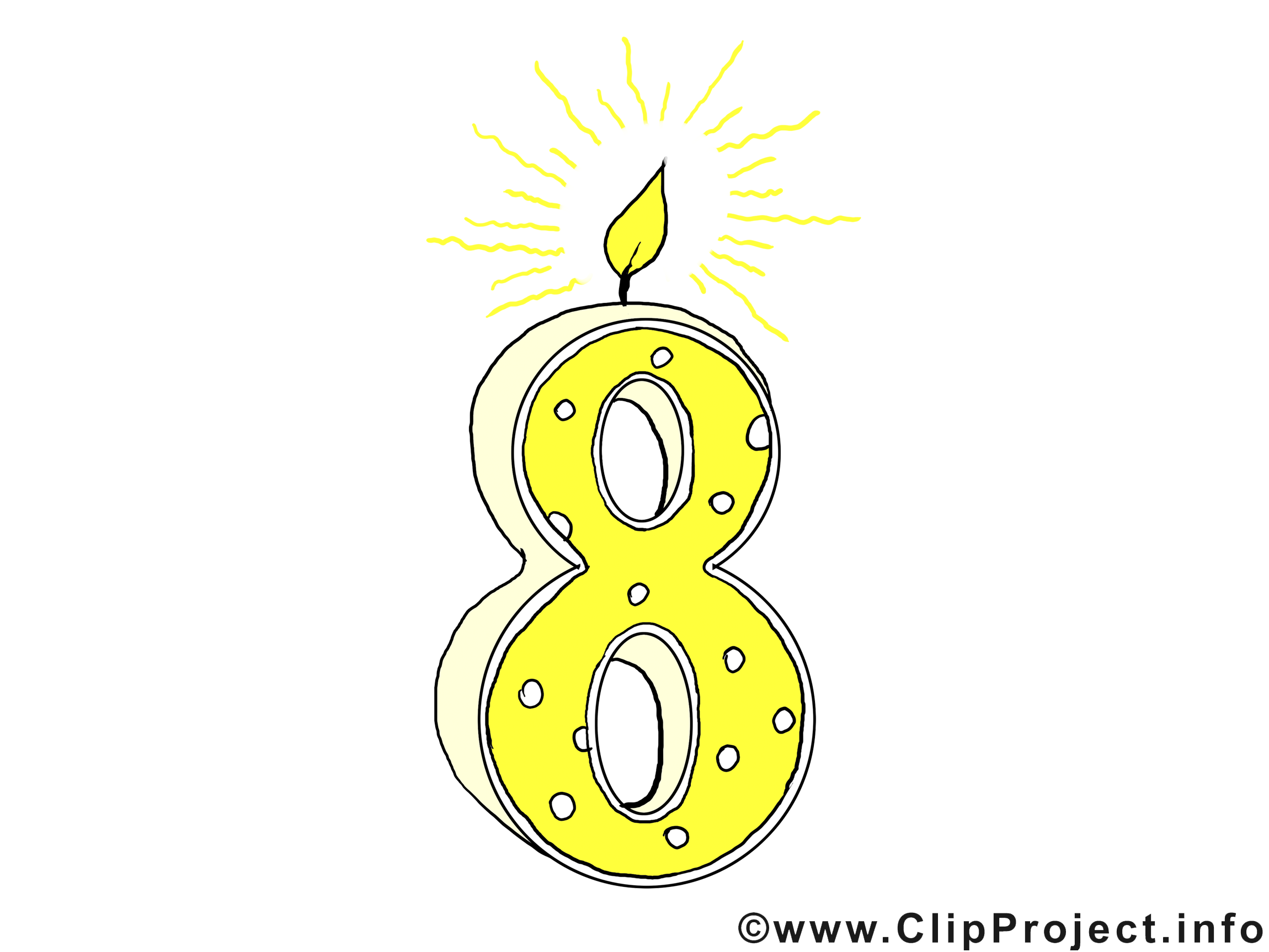 8 ans image à télécharger – Anniversaire clipart - Cartes virtuelles ...