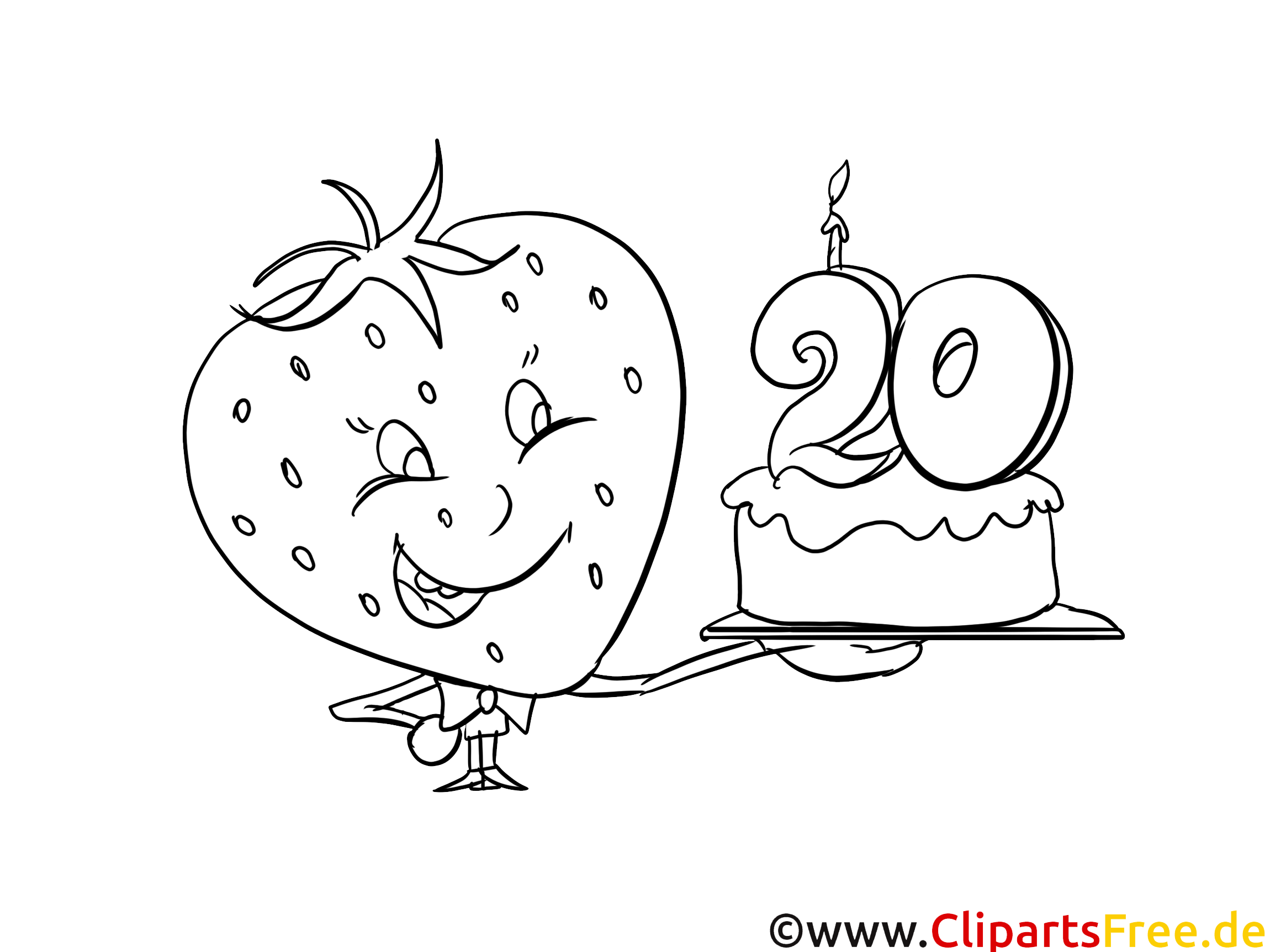 20 ans clip arts – Anniversaire à imprimer - Anniversaire coloriages ...