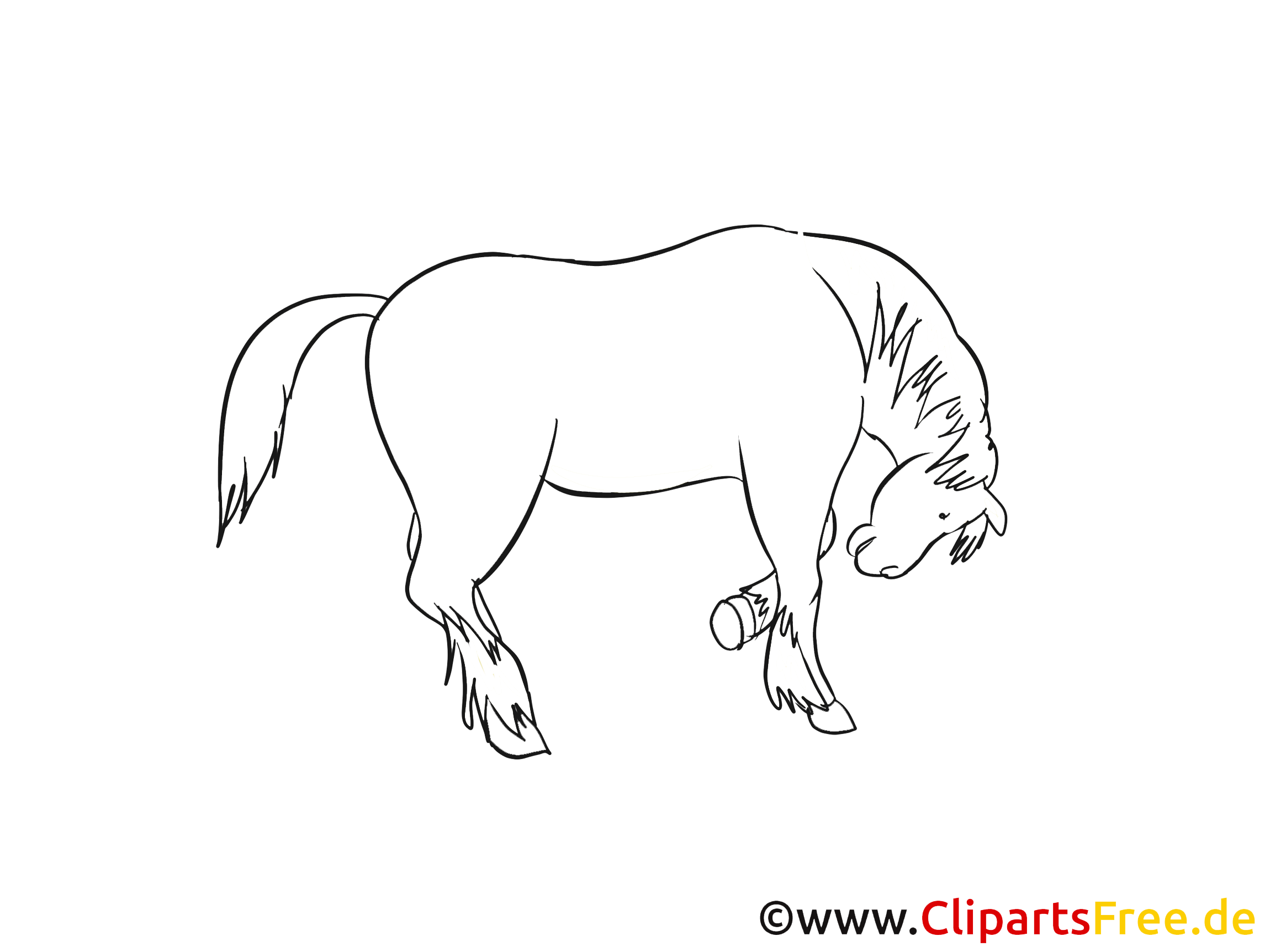 Illustration jument – Cheval à imprimer - Chevaux coloriages dessin ...