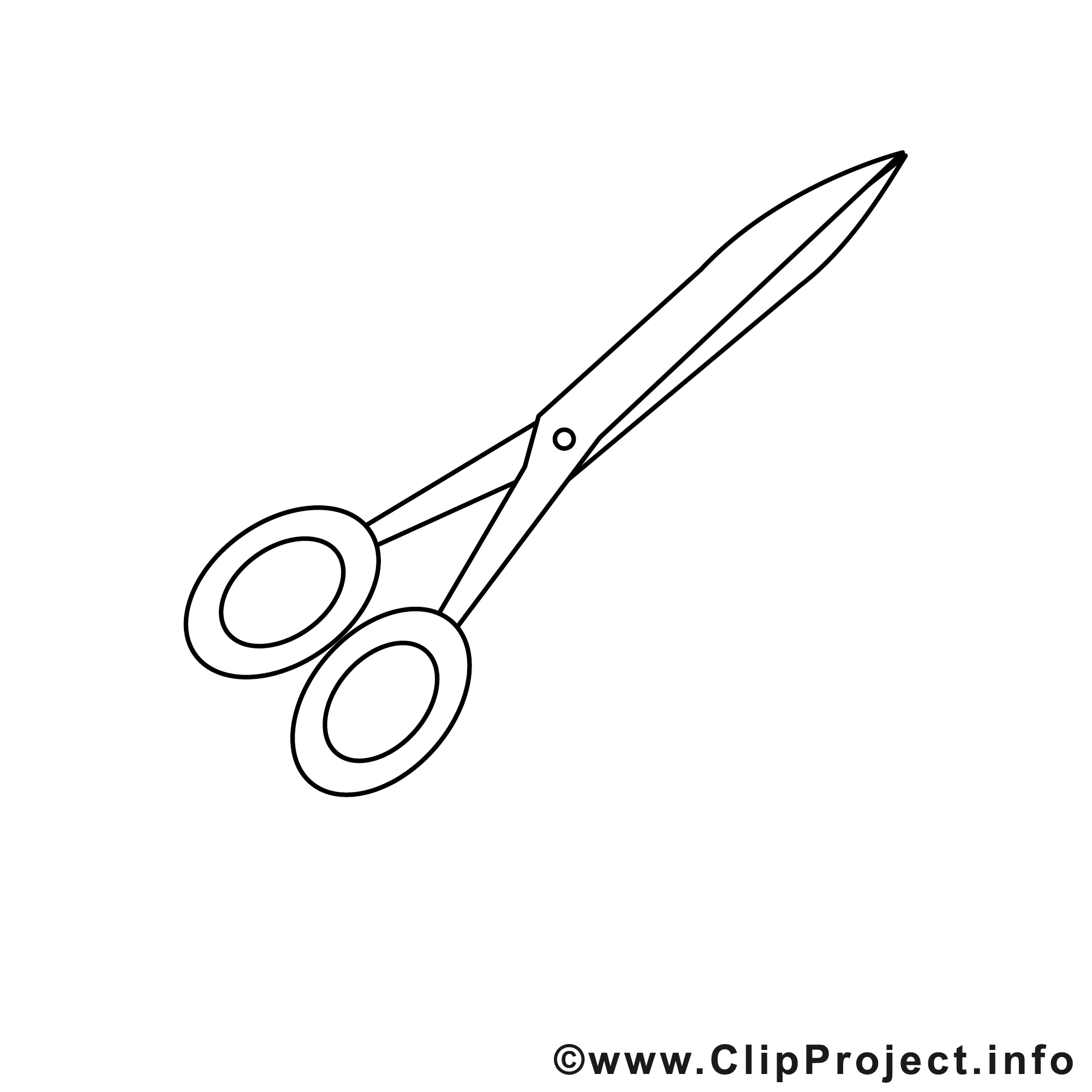 Ciseaux illustration – Coloriage divers cliparts - Coloriages a ...