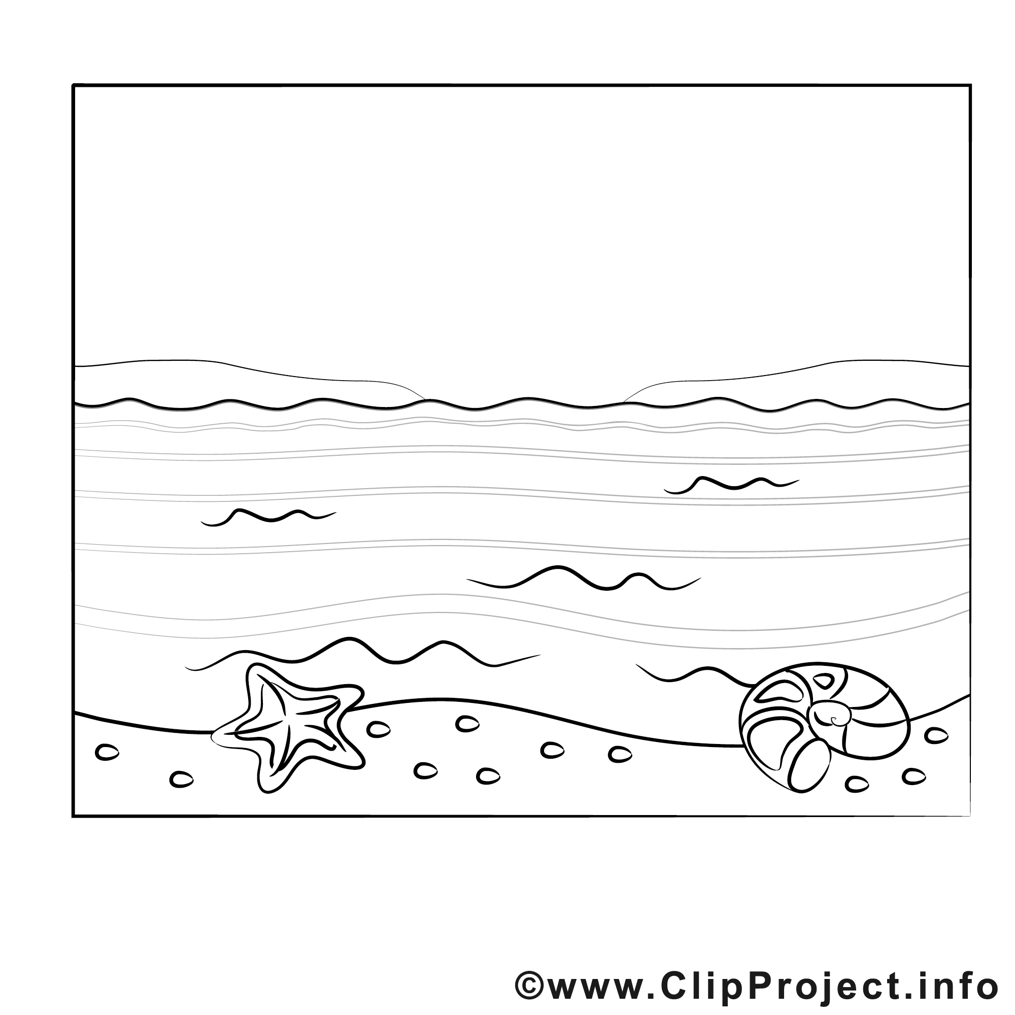 Mer clip art gratuit – Divers à imprimer - Coloriages a imprimer dessin ...