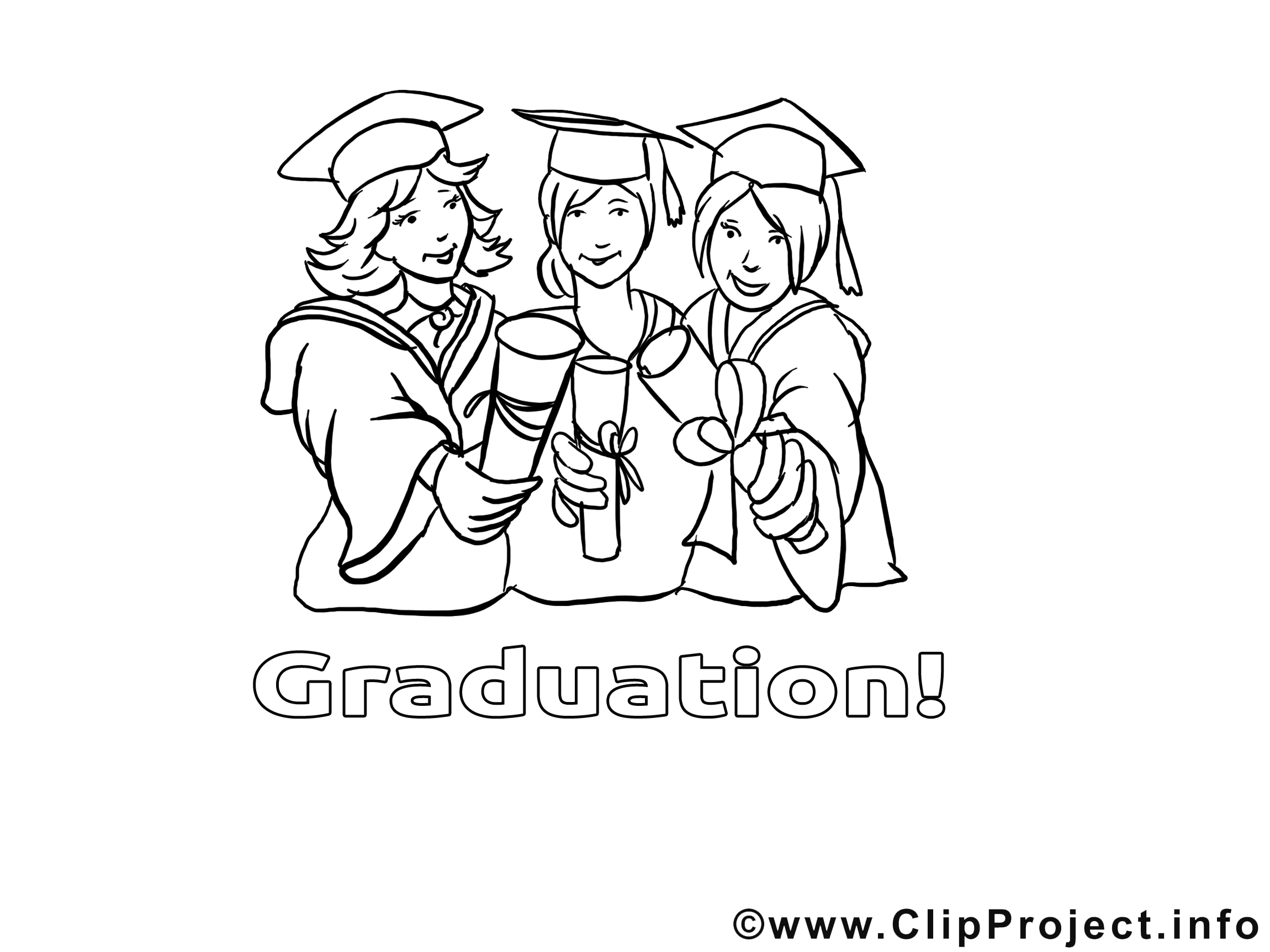 Diplômés images gratuites – École à colorier - Diplômés coloriages ...