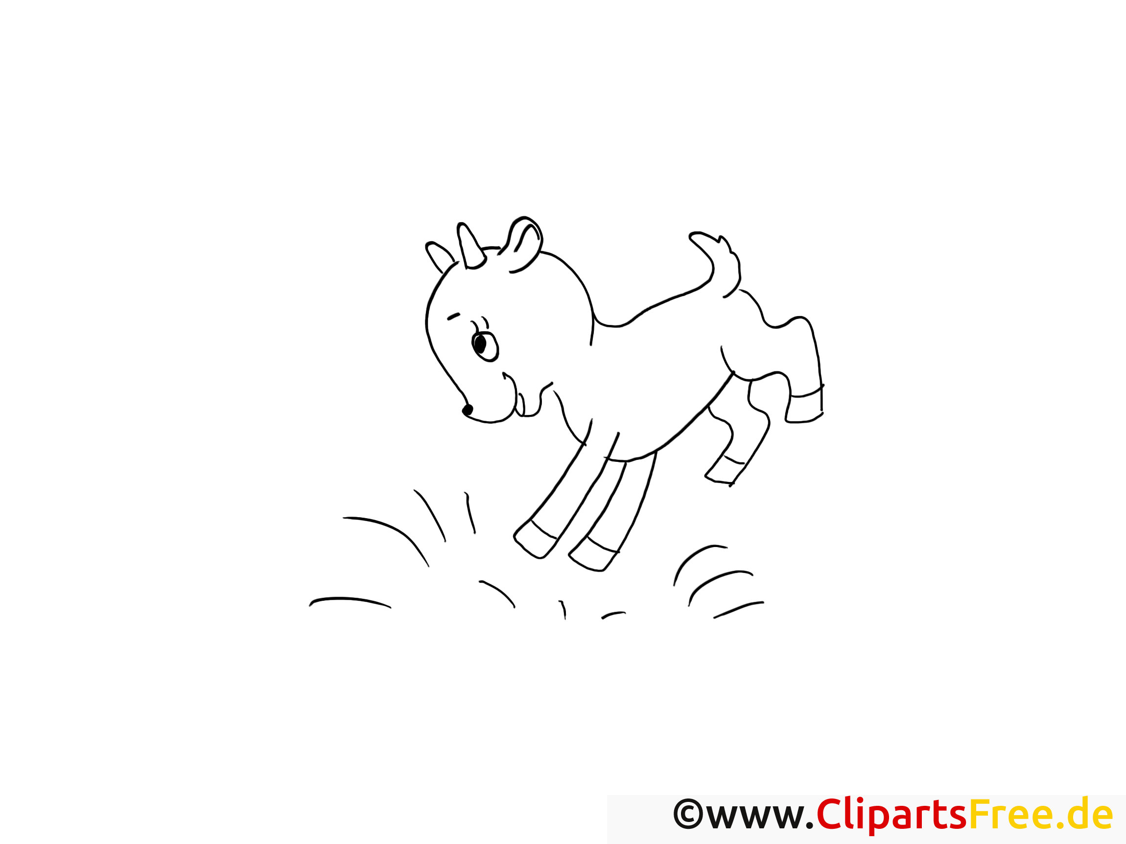 Image chevreau – Coloriage campagne illustration - Ferme coloriages ...
