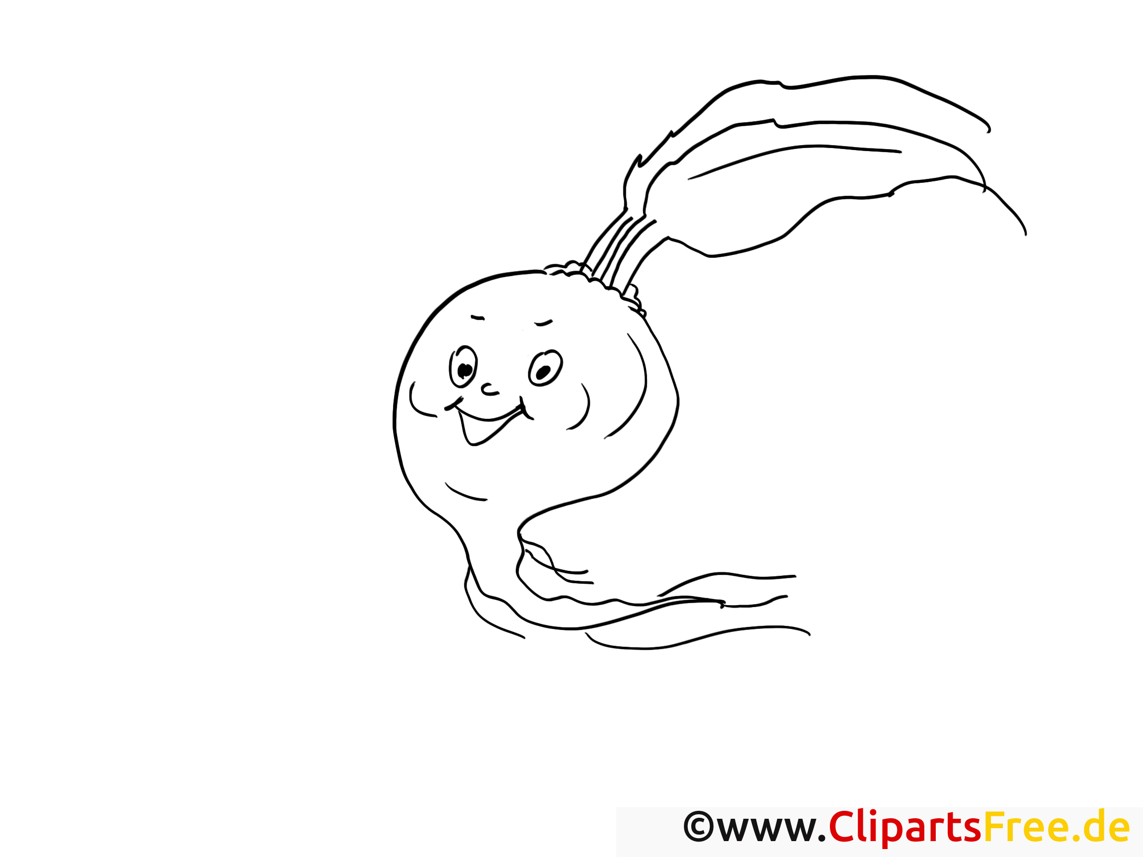 Radis image gratuite – Légumes à colorier - Légumes coloriages dessin ...