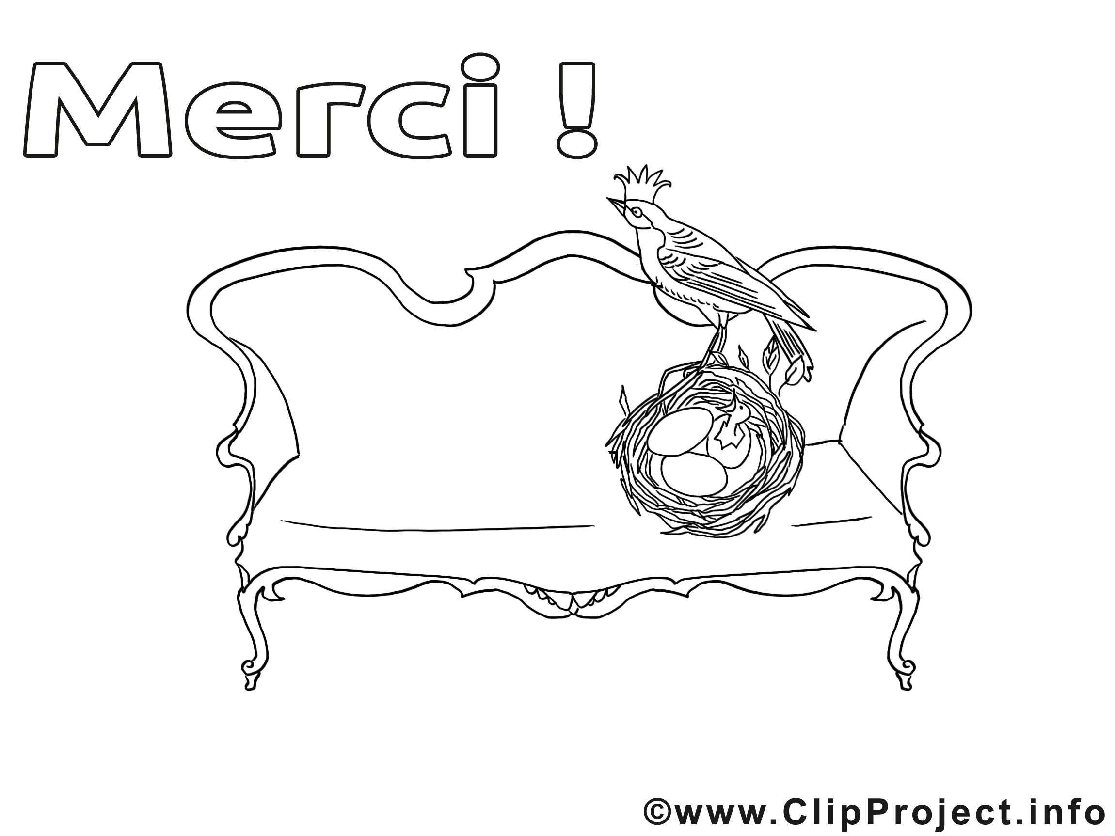 Oiseau image à télécharger – Merci à colorier - Merci coloriages dessin ...