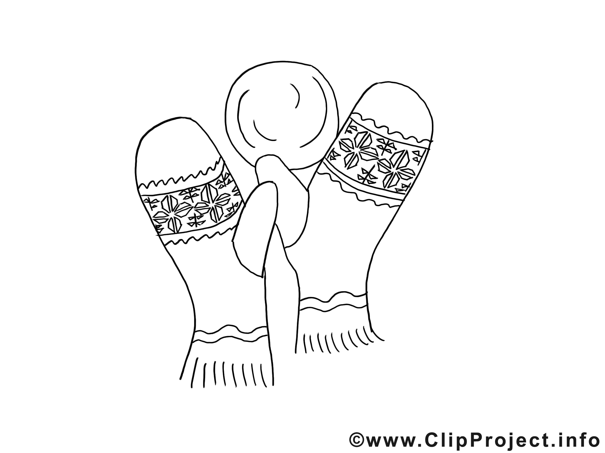 Moufles images gratuites – Noël à colorier - Noël coloriages dessin ...