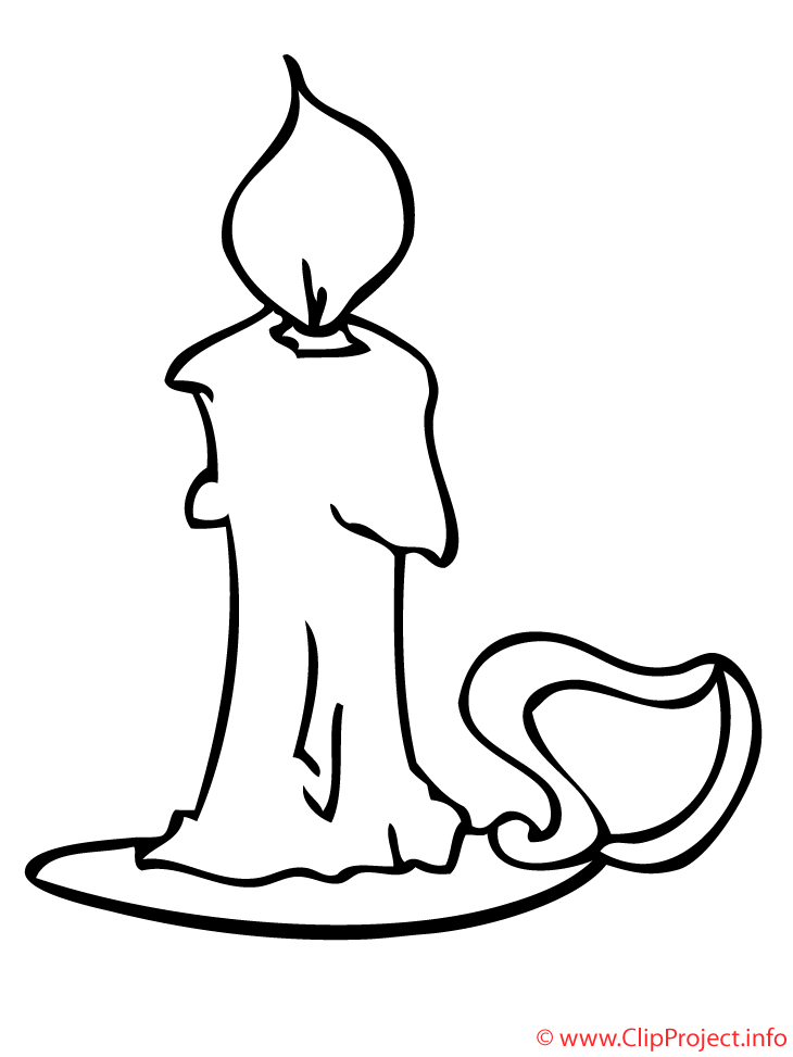 Cierge coloriage - Objets coloriages dessin, picture, image, graphic ...