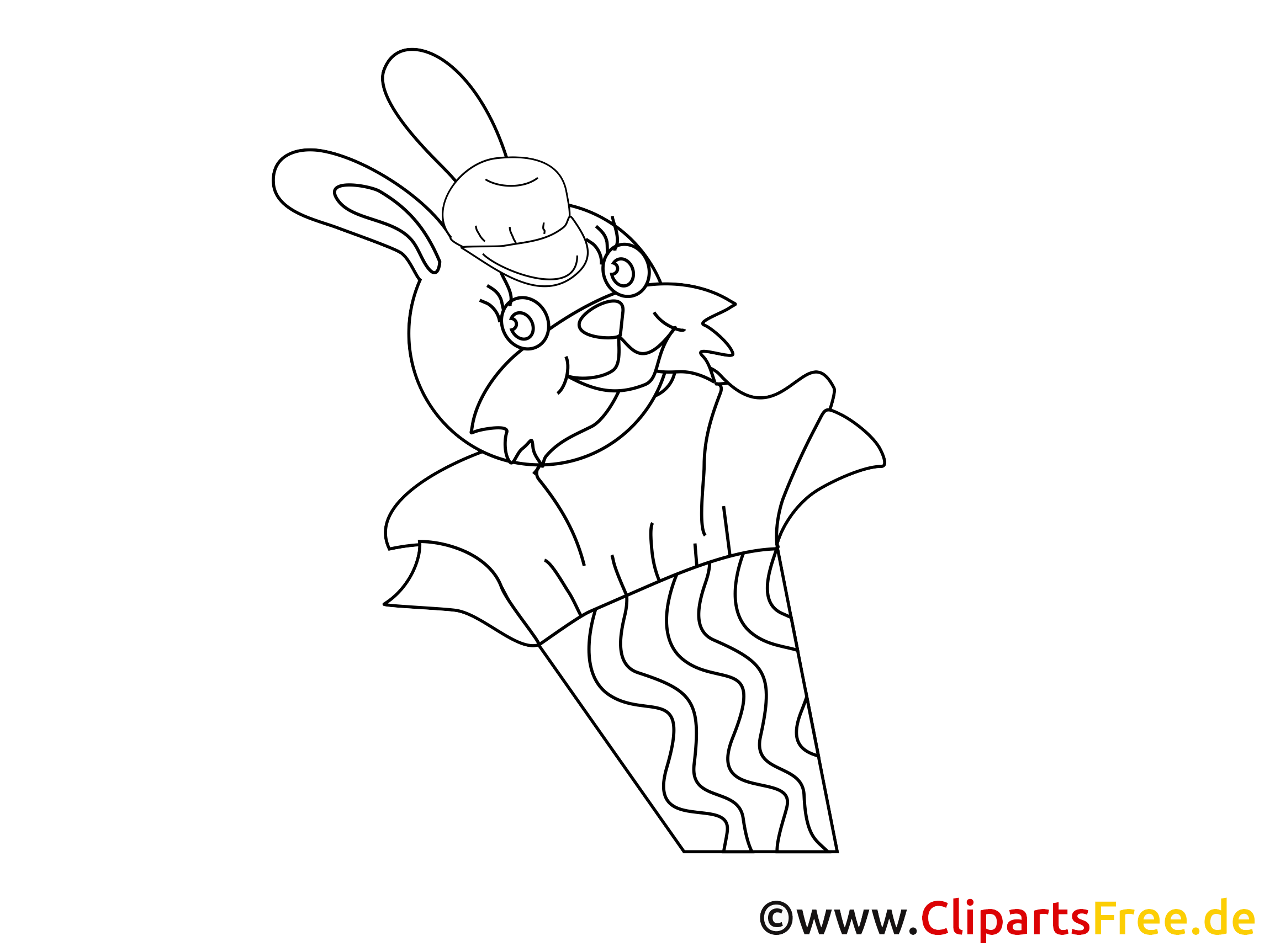 Lièvre dessin gratuit – Élémentaire à colorier - Scolarisation ...