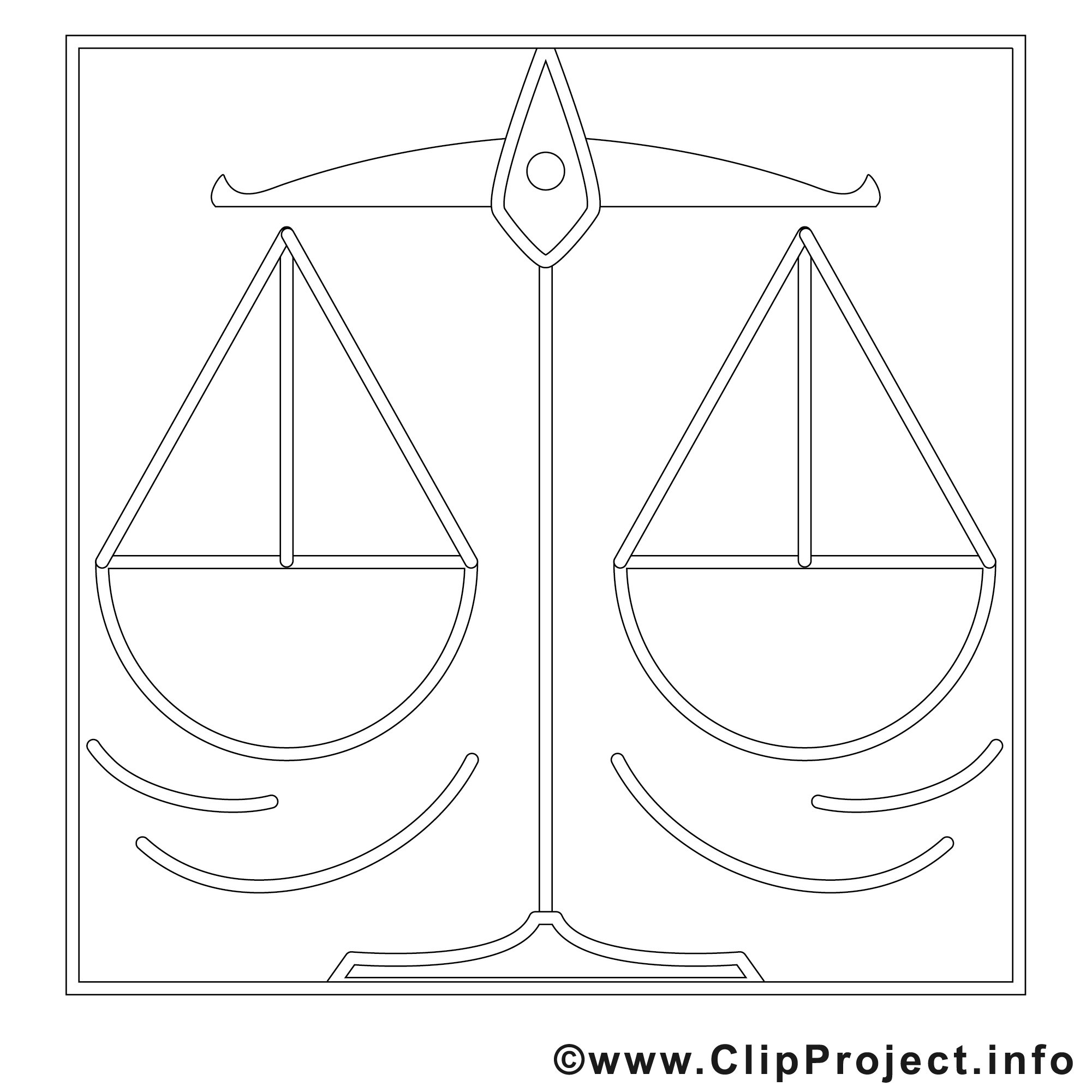 Balance clipart – Travail dessins à colorier - Travail coloriages ...