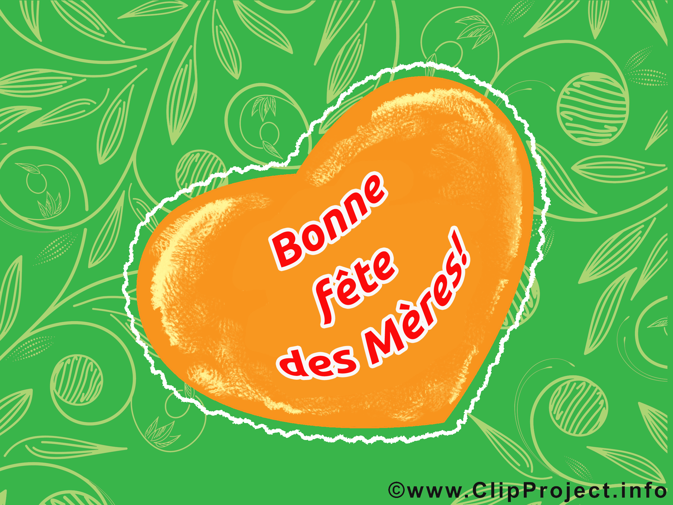 Coeur dessin – Fête des Mères à télécharger - Fête des Mères clipart ...