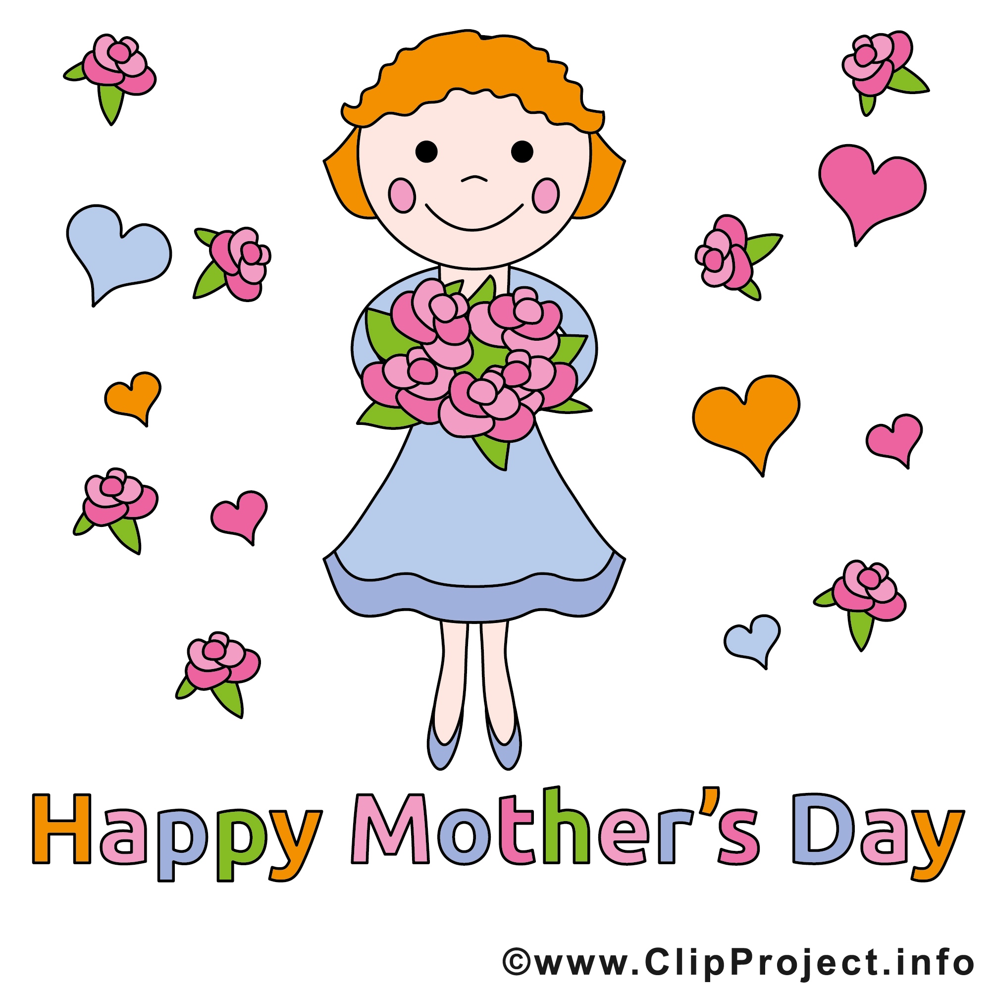 Dessin carte – Fête des Mères clip arts gratuits - Fête des Mères ...