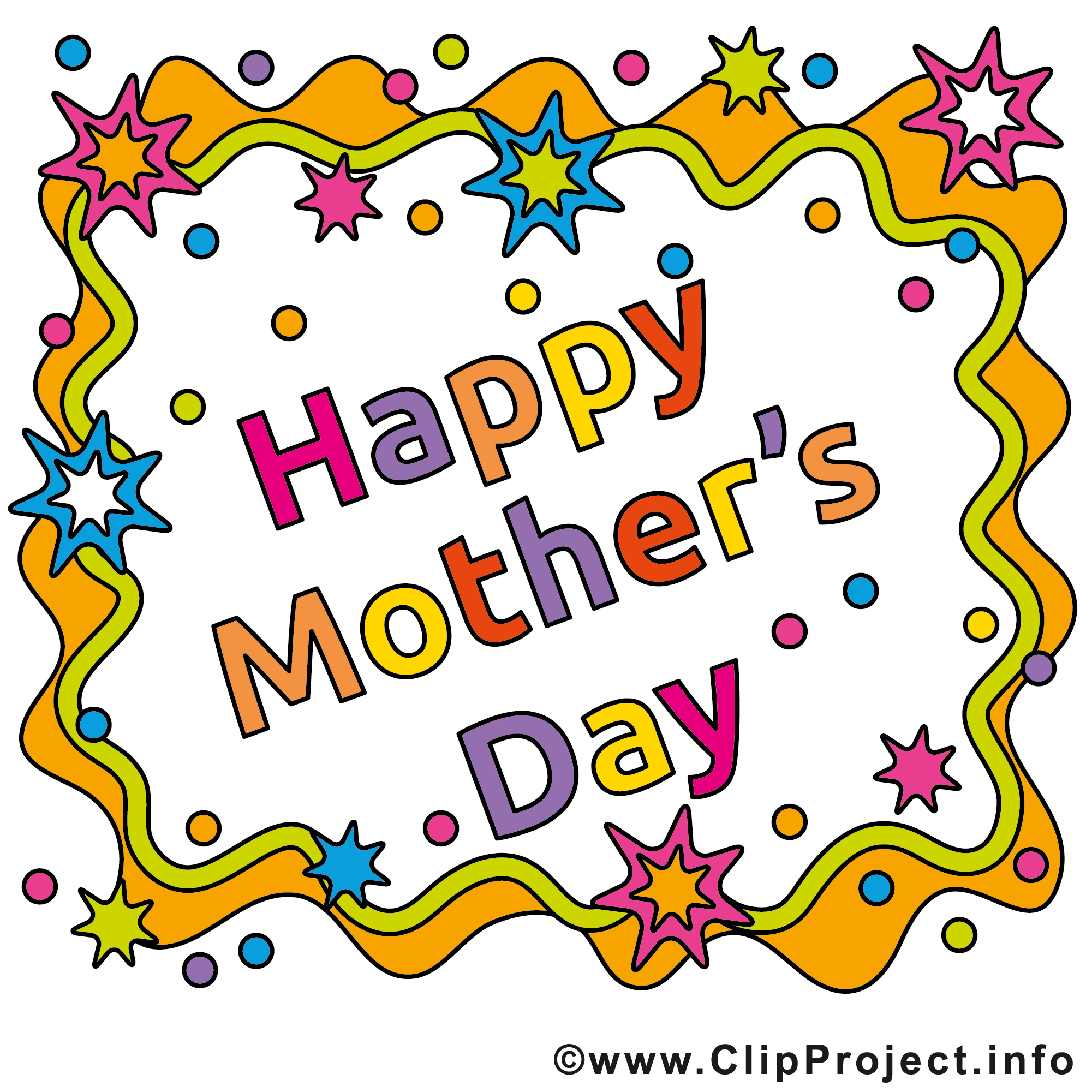 Fête des Mères clipart gratuit images - Fête des Mères clipart - Cartes ...