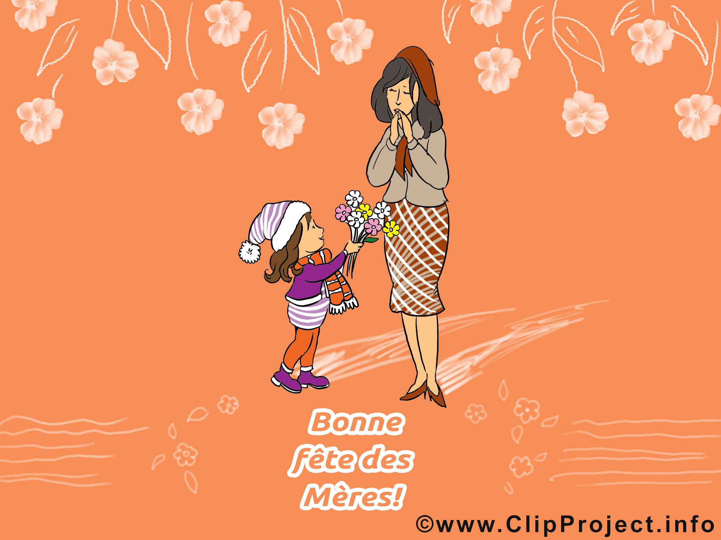 Fille image à télécharger – Fête des Mères clipart - Fête des Mères ...