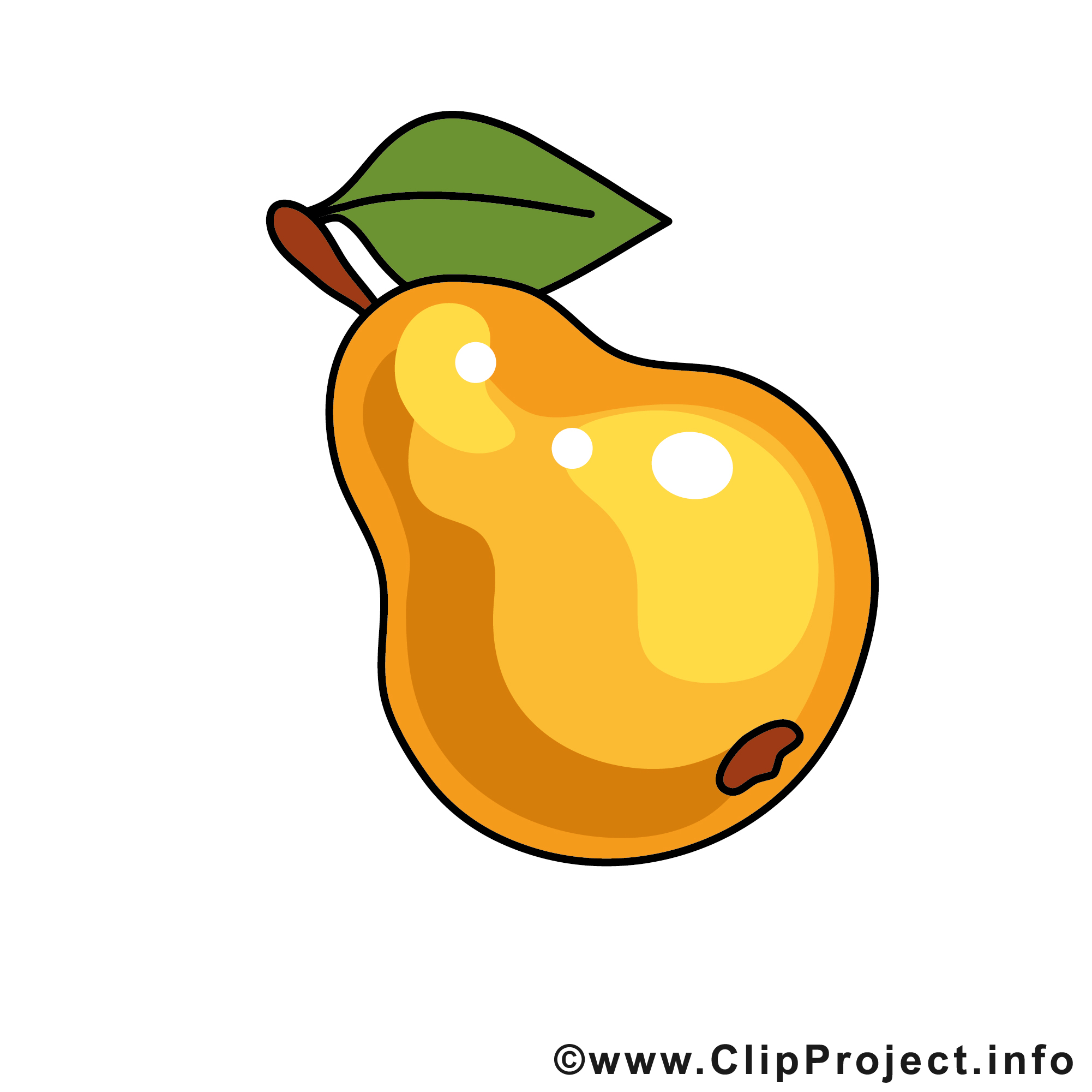 Poire clip art gratuit – Fruits images - Fruits et légumes dessin ...