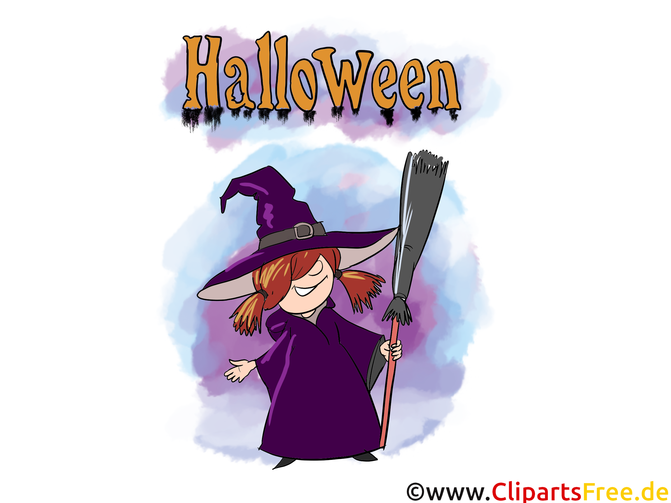 Sorcière clip arts gratuits - Halloween illustrations - Halloween ...