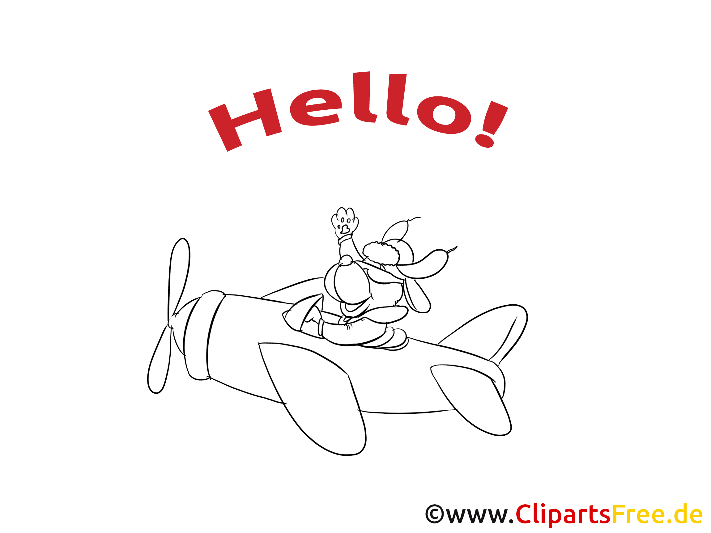 Avion clip art à colorier - Salut dessin - Bonjour dessin, picture ...