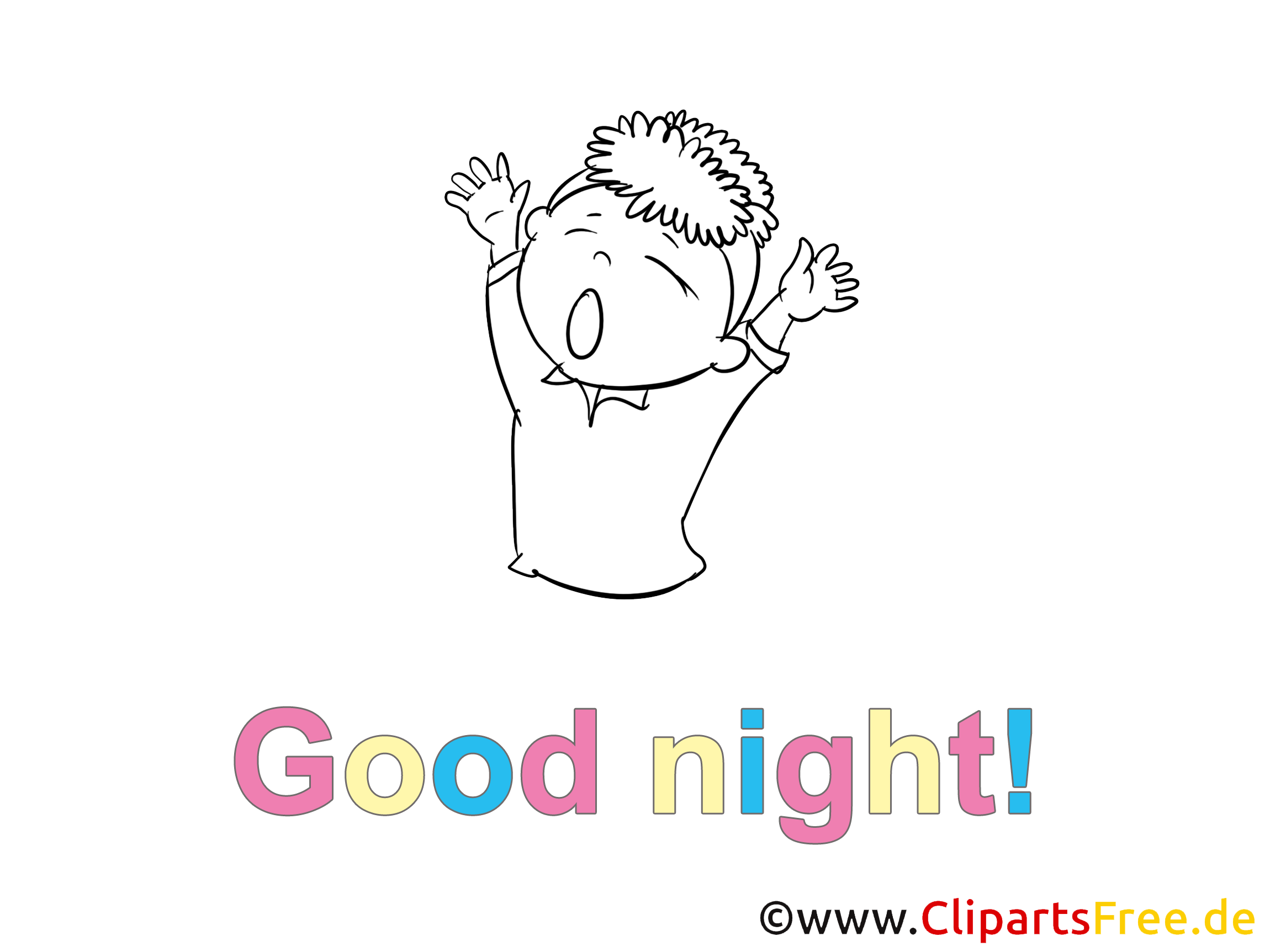 Garçon dessin à colorier - Bonne nuit images - Bonsoir dessin, picture ...