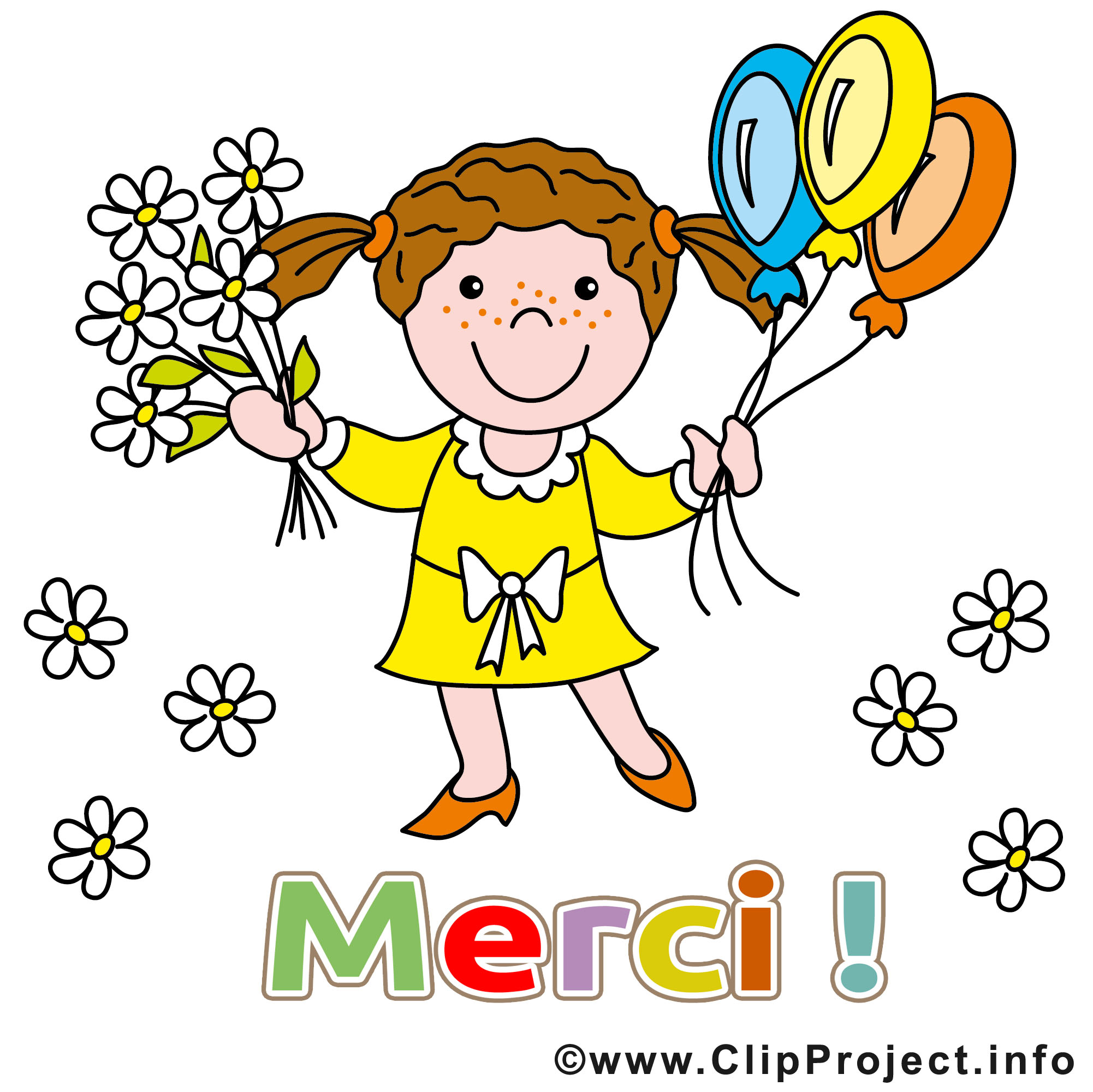 Fille clip arts gratuits - Merci illustrations - Merci dessin, picture ...