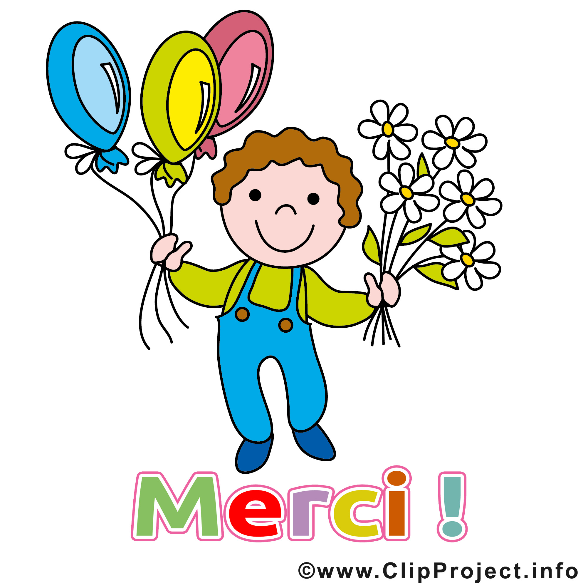 Merci Dessin Animé Clipart