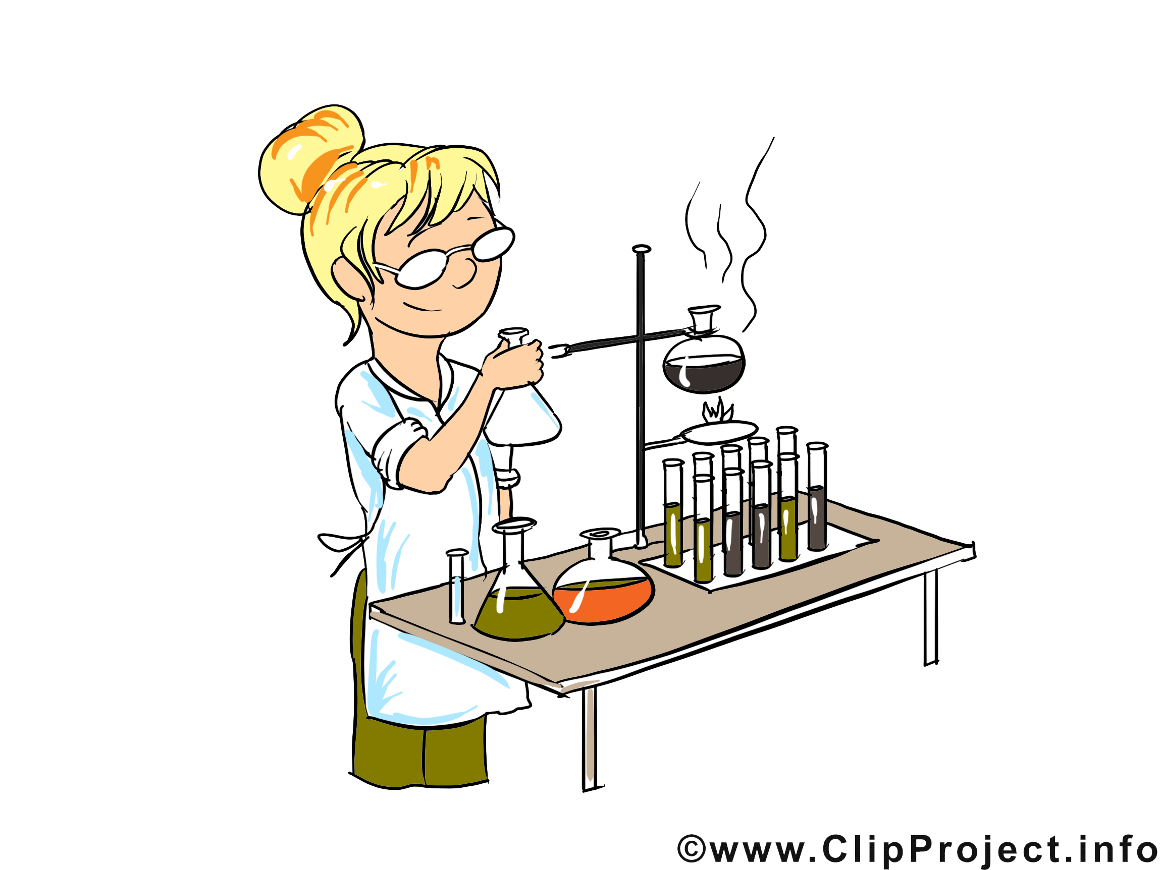 Chimiste dessin gratuit - Métier image gratuite - Profession dessin ...