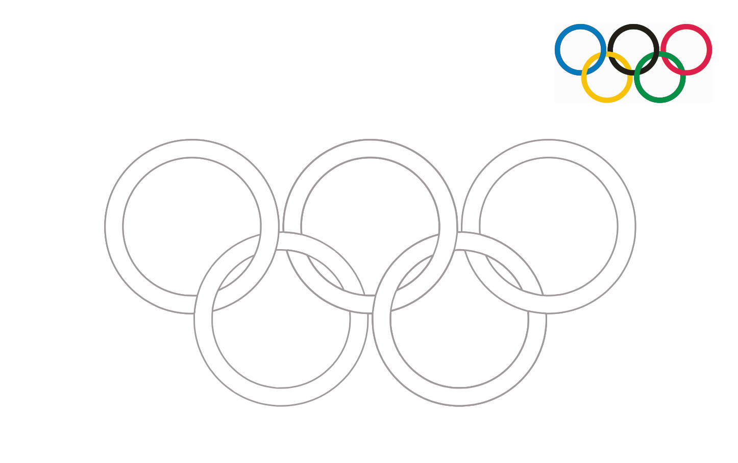 Coloriage Des Anneaux Olympiques