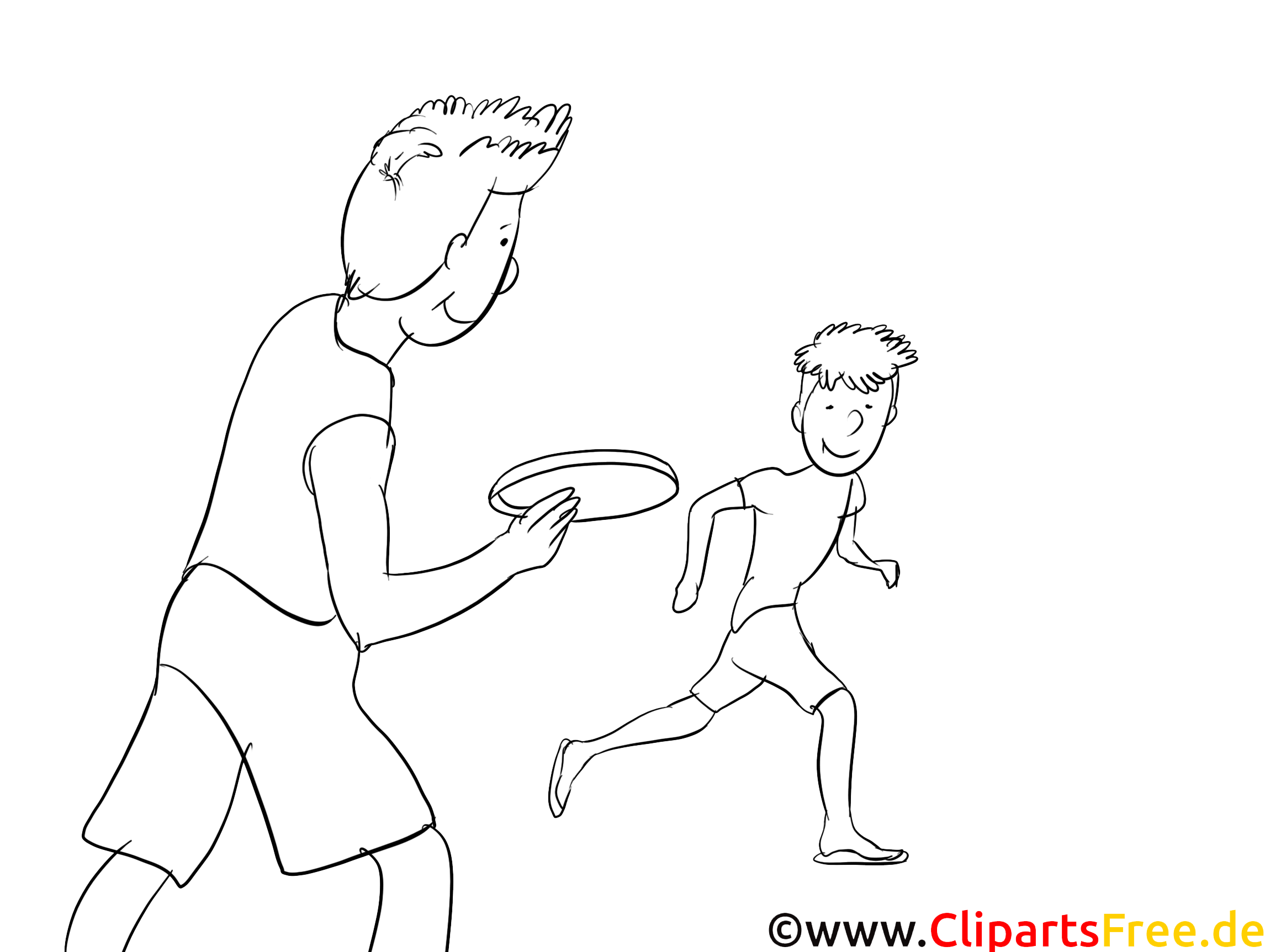 Frisbee clipart gratuit à colorier - Sport dessin, picture, image ...